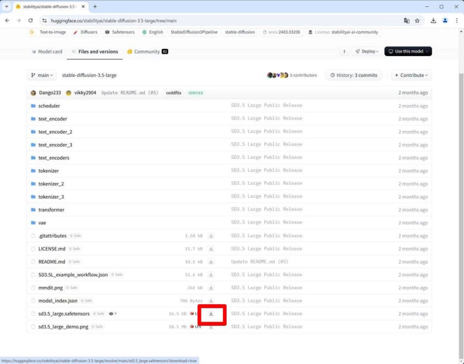 [画像生成AI] Stable Diffusion 3.5 を使ってみる (Stability Matrix + ComfyUI / 2025年1月) | アプつ