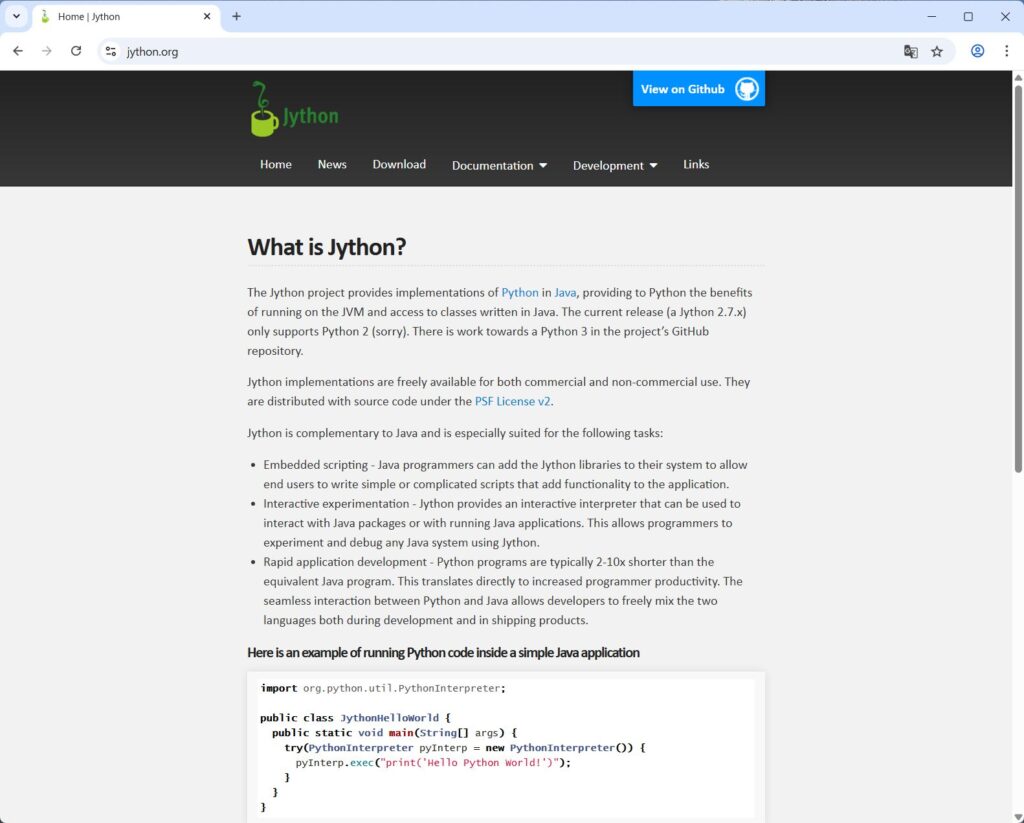 2-4. Jython のインストール | アプつ