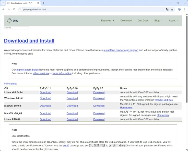 2-3. PyPy のインストール | アプつ