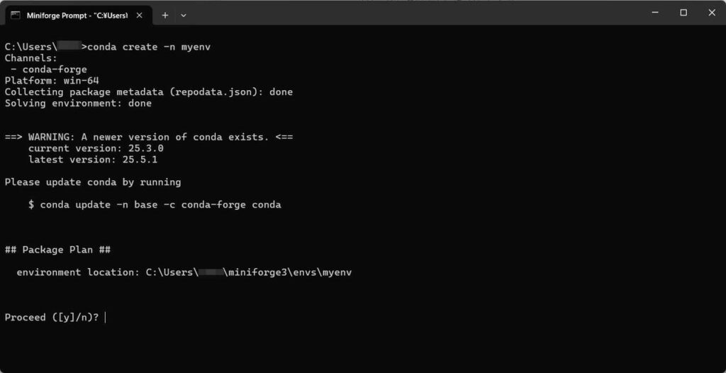 3-3. Conda による仮想環境 (Miniforge で行う) | アプつ