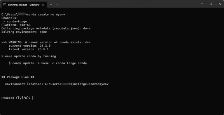 3-3. Conda による仮想環境 (Miniforge で行う) | アプつ